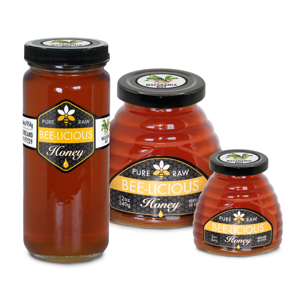 Hawaiian Macadamia Nut Blossom Honey - Bee-Licious Honey